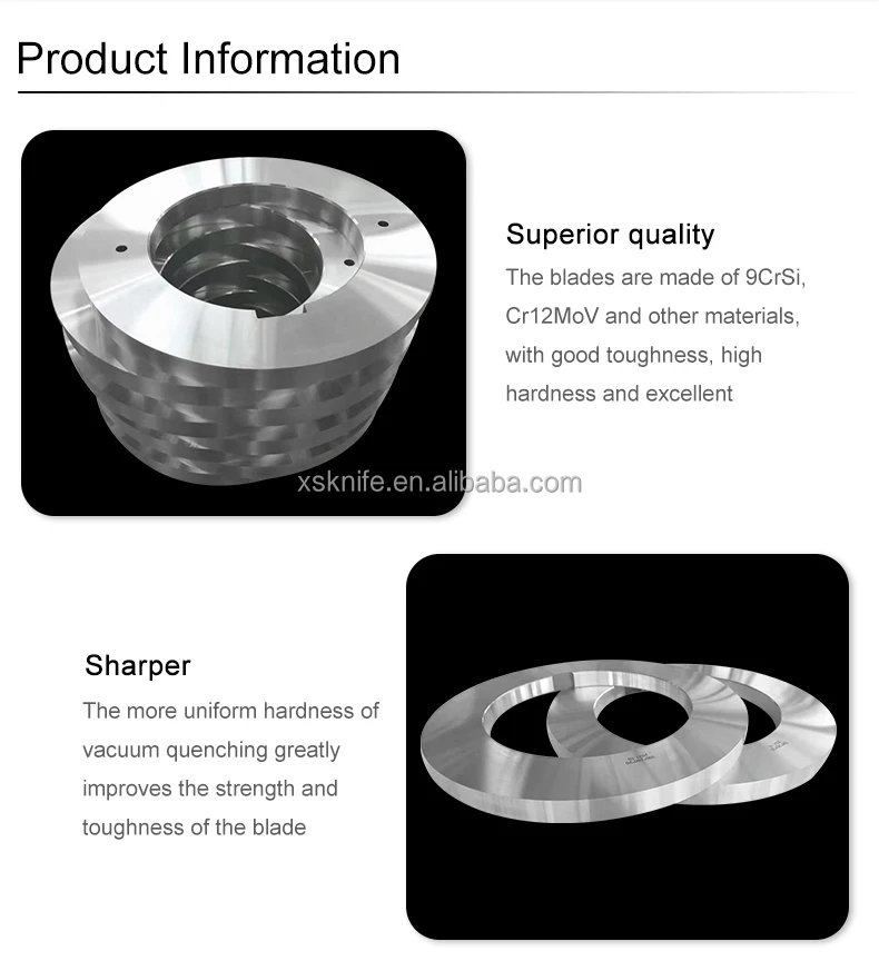 Customized Longitudinal Shear Disc Shear Knife Blade