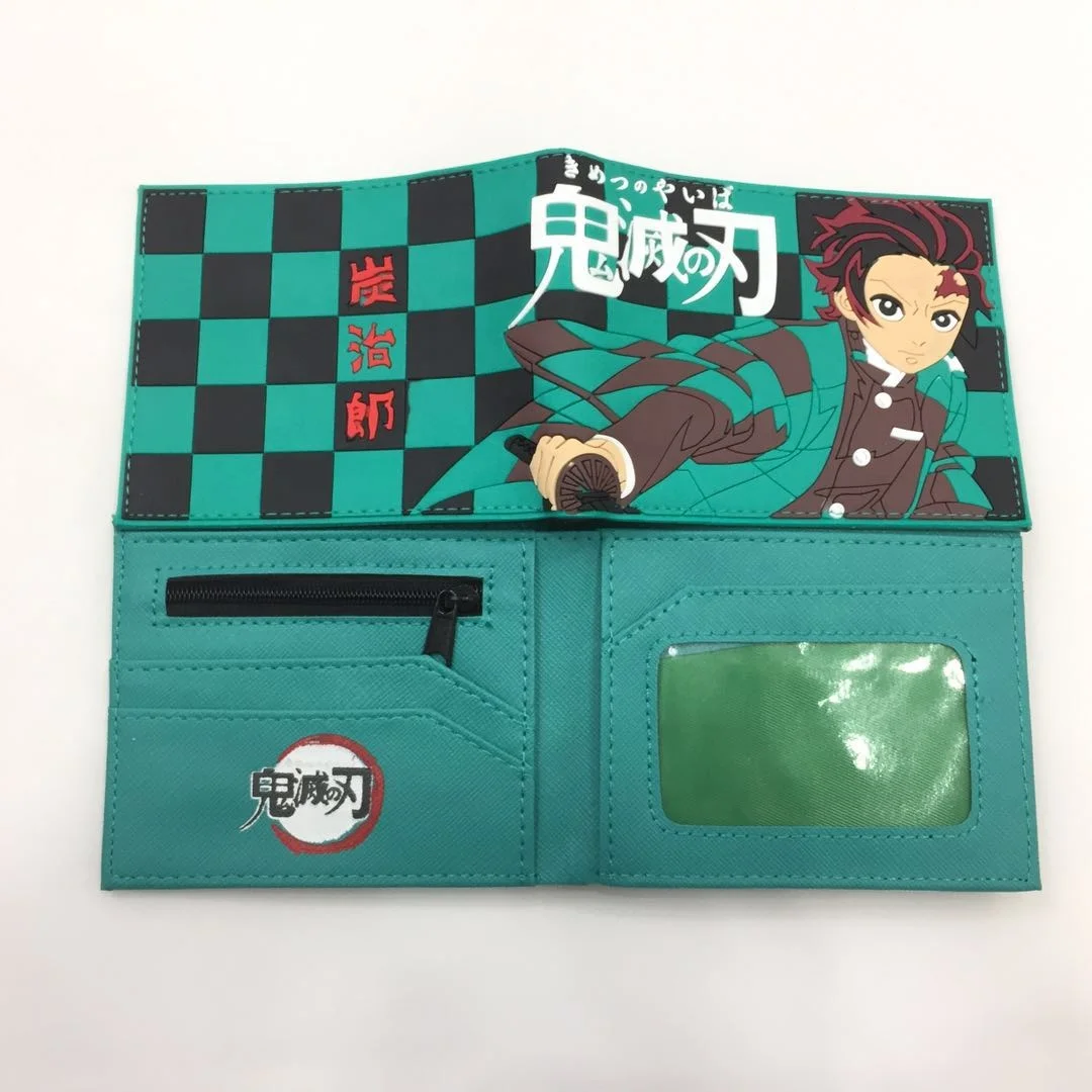 Anime Demon Slayer Kimetsu No Yaiba Tanjiro Kamado Wallet High Quality ...