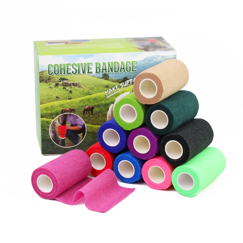 Aranea Custom Logo Non-woven Elastic Self Adhesive Cow Dog Horse Vet ...