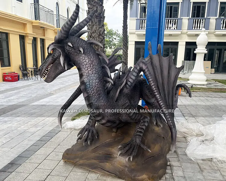 Giant Dragon Statue - Customized Fiberglass Park Decoration