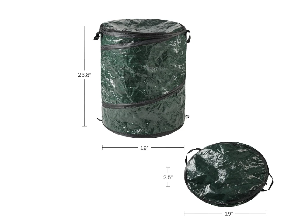 29.5-gallon Pop up Outdoor Garbage Can - Sustainable & Convenient