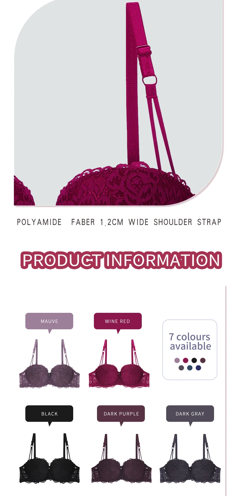 BINNYS New Arrival Bra and Panties Sets Push-Up Bralettes De Encaje ...