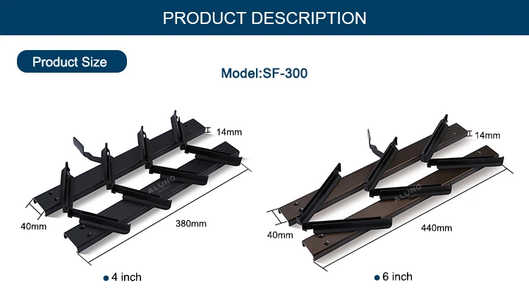 6 Inch Aluminium Alloy Louvre Window Frames Adjustable Sun Protection ...