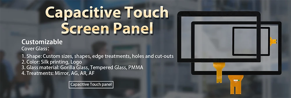 7 Inch Touchscreen RS232 I2C Projected Capacitive PCAP Touch Screen Panel