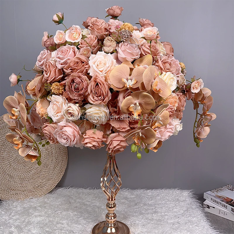 Luxury Wedding 5D Loose and Big 80cm Artificial Flower Ball