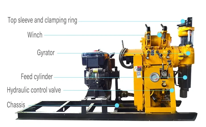 200m Core Drilling Rigs \/ Hydraulic Exploration Water Well Drilling ...