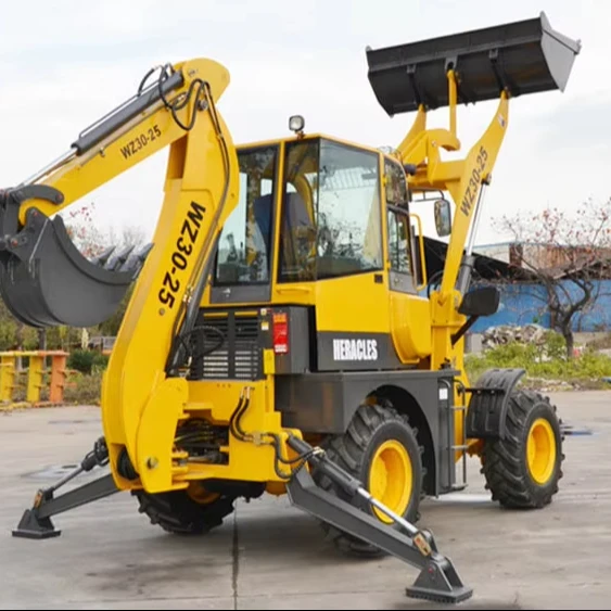 Brand New 1m3 Bucket Backhoe Loader Wz30-25 Excavator Backhoe - Buy ...