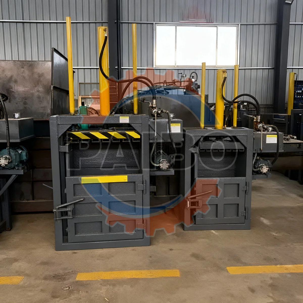 Hydraulic Drum Crusher Paint Drum Baler with Safety Interlocks and ...