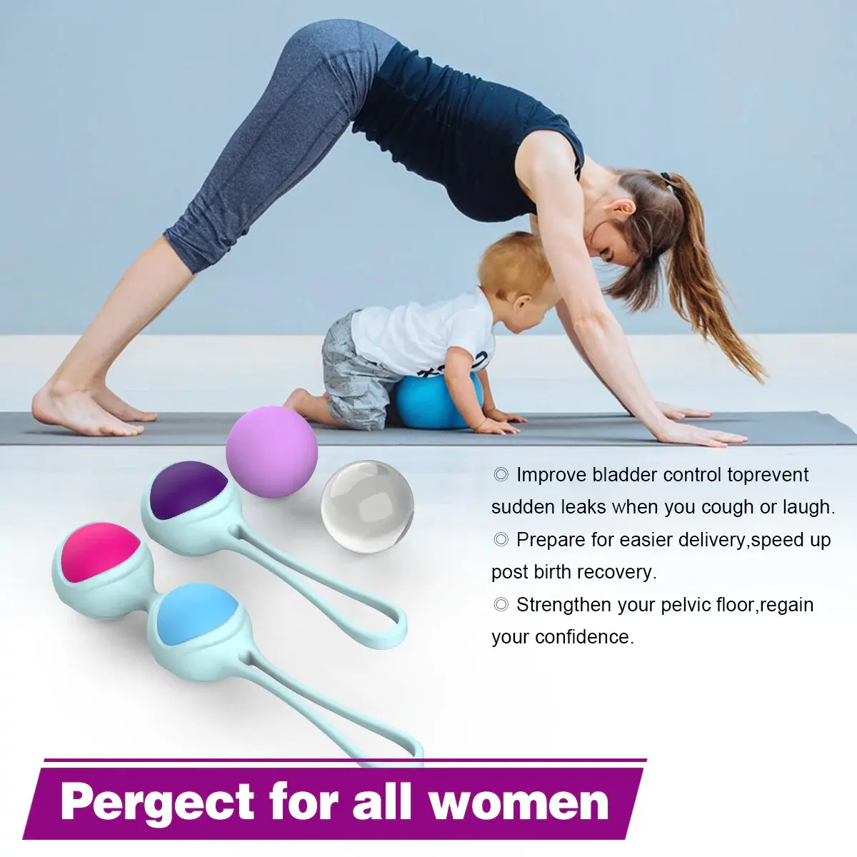 Variable Weight Kegel Ball For Bladder Control Vaginal Tighter Training ...