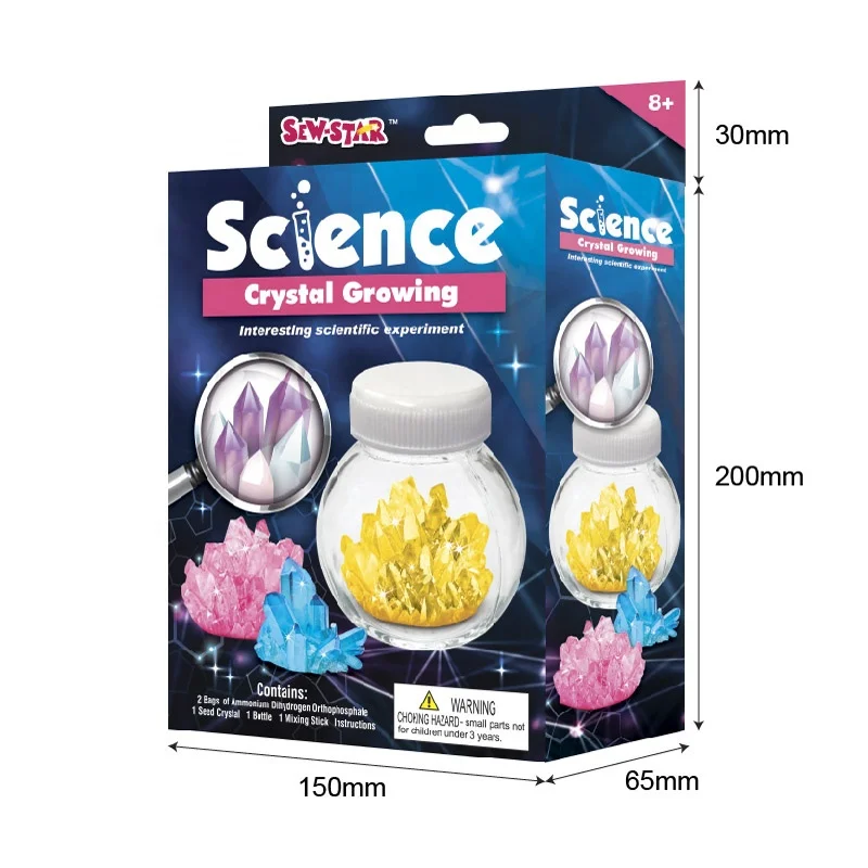 Crystal Growing Science Toy - Easy DIY Project for Kids