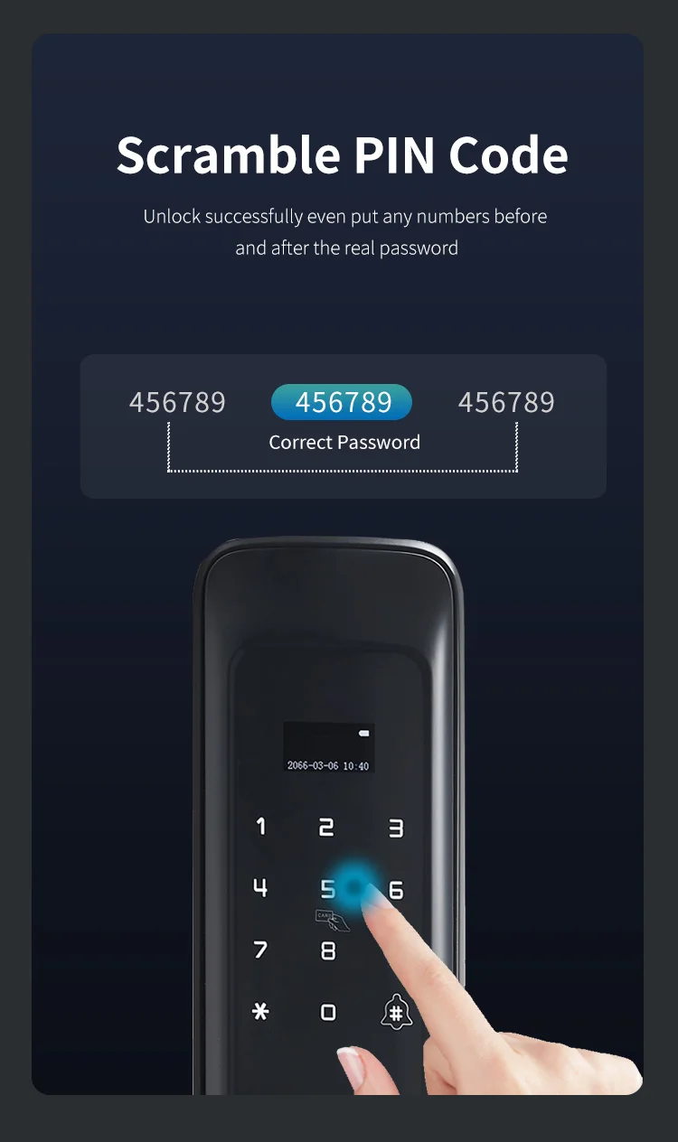 Smart Home Door Lock House Safty Waterproof Electronic Smart Lock Pull ...