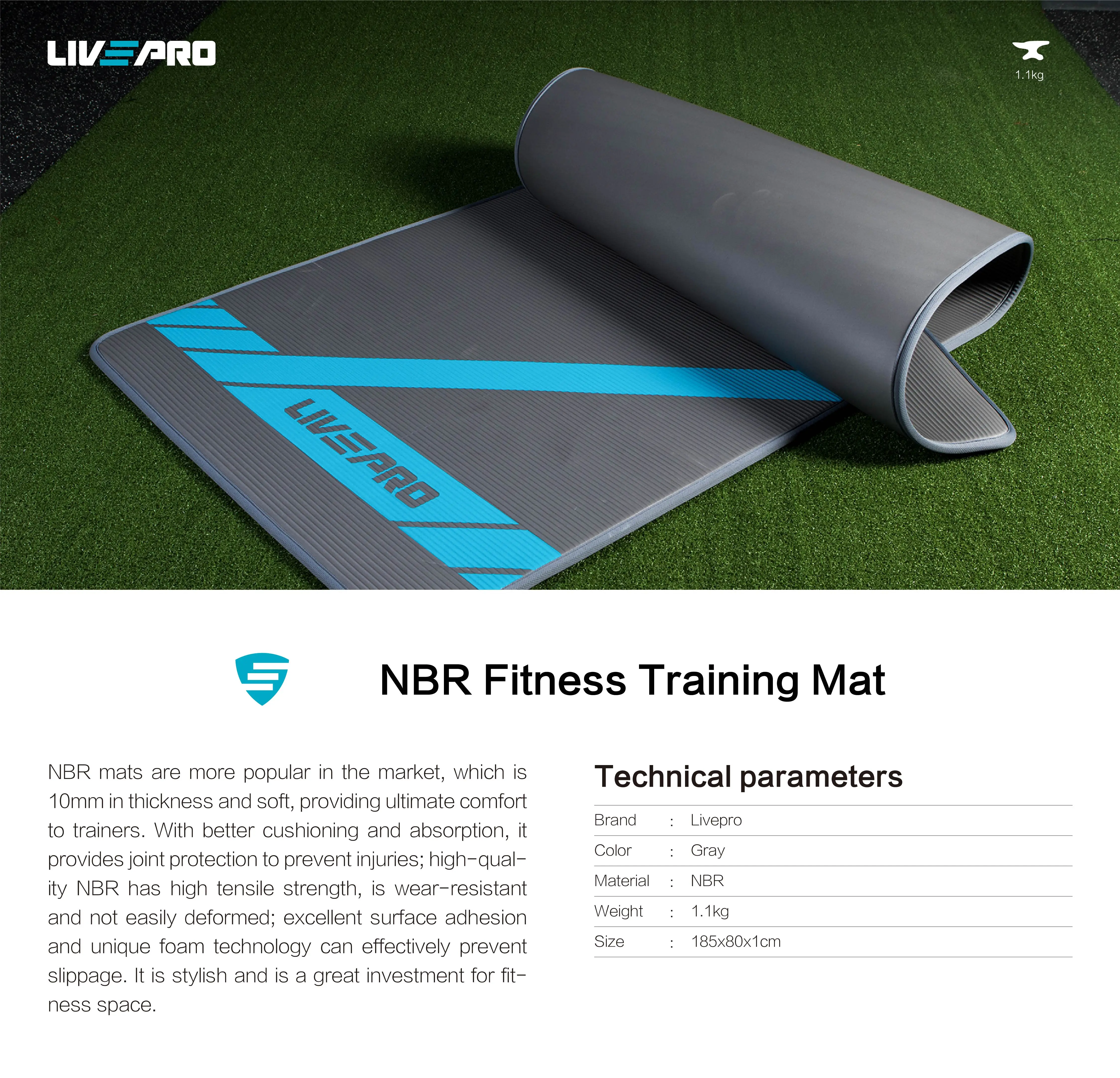 Custom Printed Design High Quality Eco Friendly Nbr Yoga Mat 10mm Thick ...