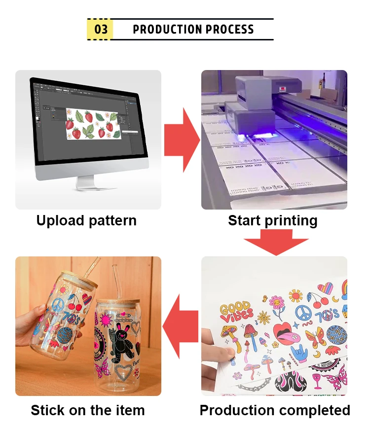 New Ready To Transfers Cup Wraps Transfers Uv Dtf Cup Wrap Transfers ...