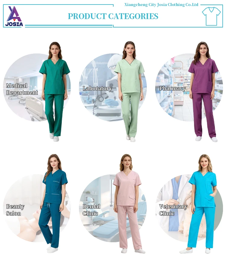 Women Medical Scrubs Uniforms for Muslim Custom Private Logo Design ...