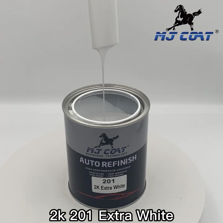 Bi-component 2k Extra White For 2k White Color Top Coat Car Repair ...
