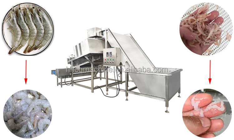Shrimp Plant Grading Machine Penaeus Vannamei Shell Peeling Machine ...