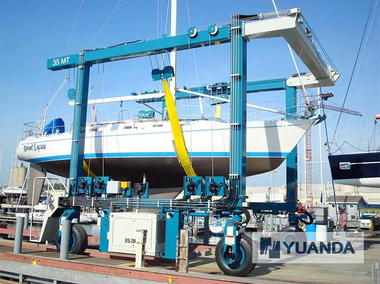 50 Ton Boat Lift - Heavy Duty Marine Travel Lift System