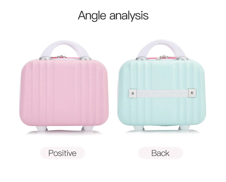 Hard Shell Cosmetic Case Carrying Case Great For Travel. Mini Suitcase ...