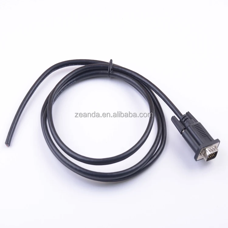 Straight Through VGA Cable with D-Sub 9 Pin Male to Female Plug PVC ...