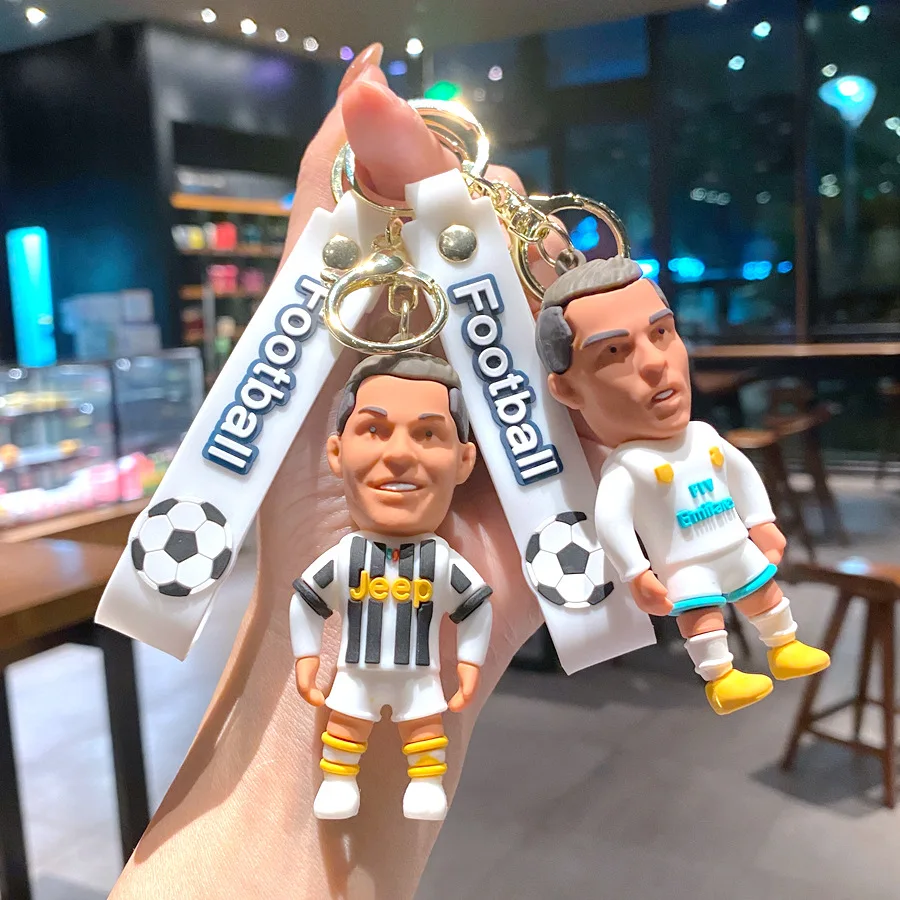 Wholesale Soccer Player Key Chains - Messi & Ronaldo