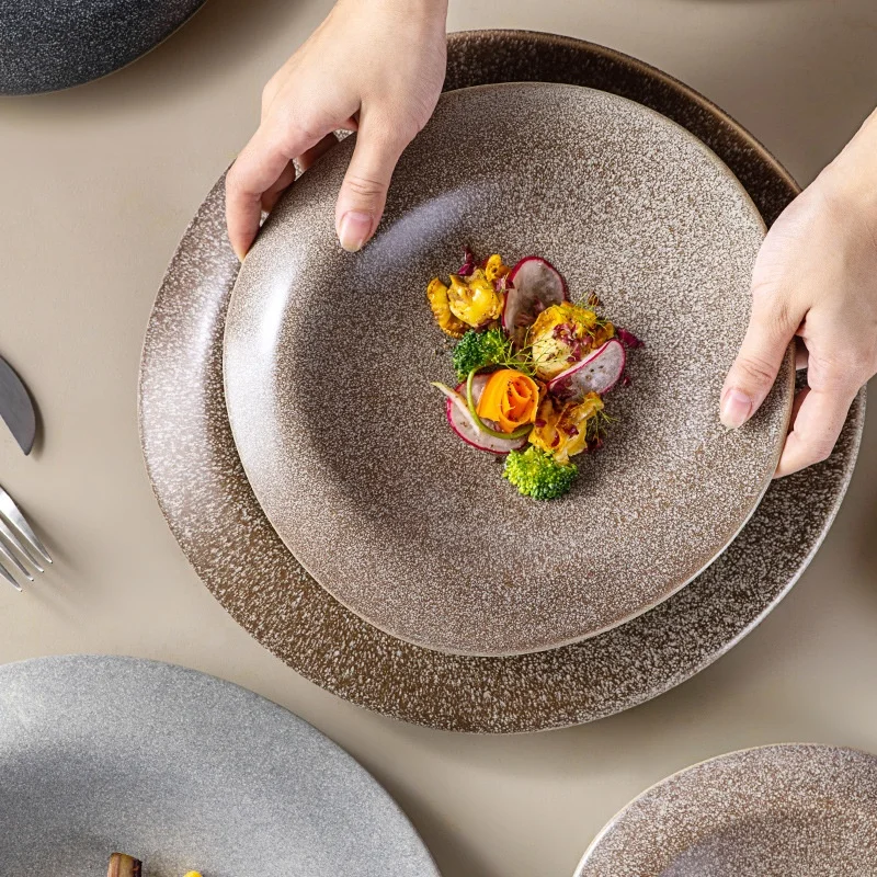 Events Banquet Restaurant Irregular Unique Shape Ceramic Plate Plate ...