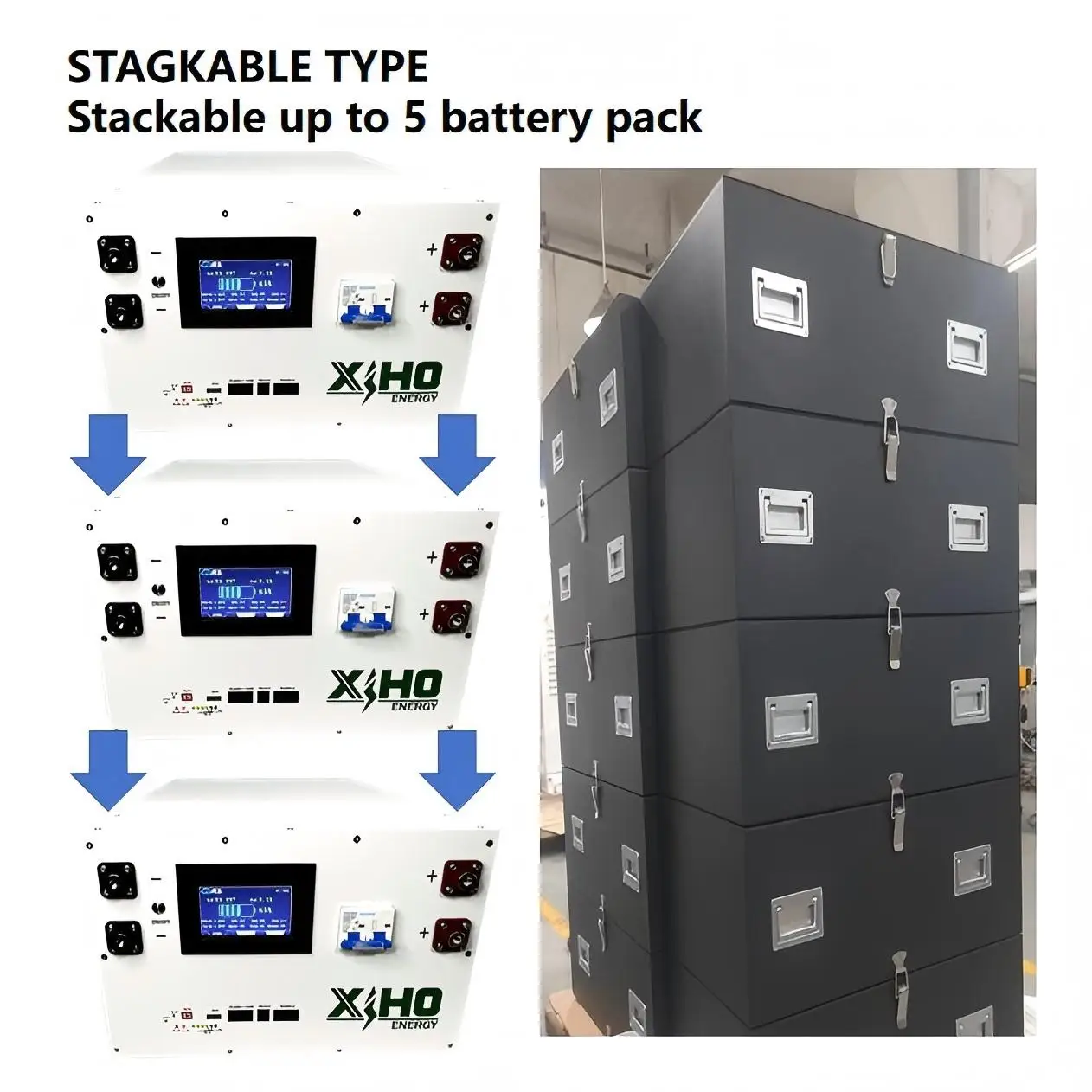 Xiho 48V 16S1P Battery Box Kits DIY 280Ah Lifepo4 300Ah Battery Rack ...