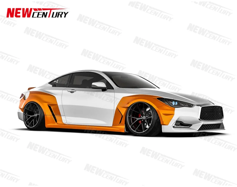 Q60 Carbon Fiber Wide Body Kit Suitable for 2016 Infiniti Q60 Modified ...