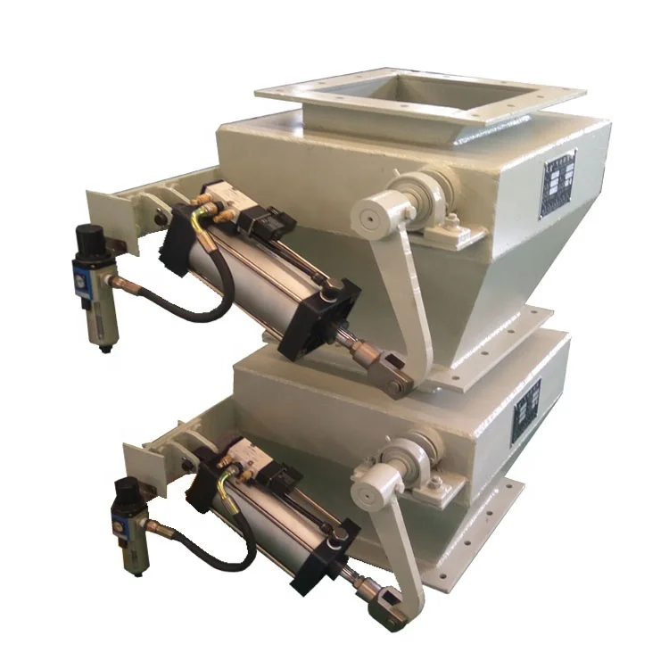 China Supplier Low Price Industrial Double Flap Pneumatic Discharge ...