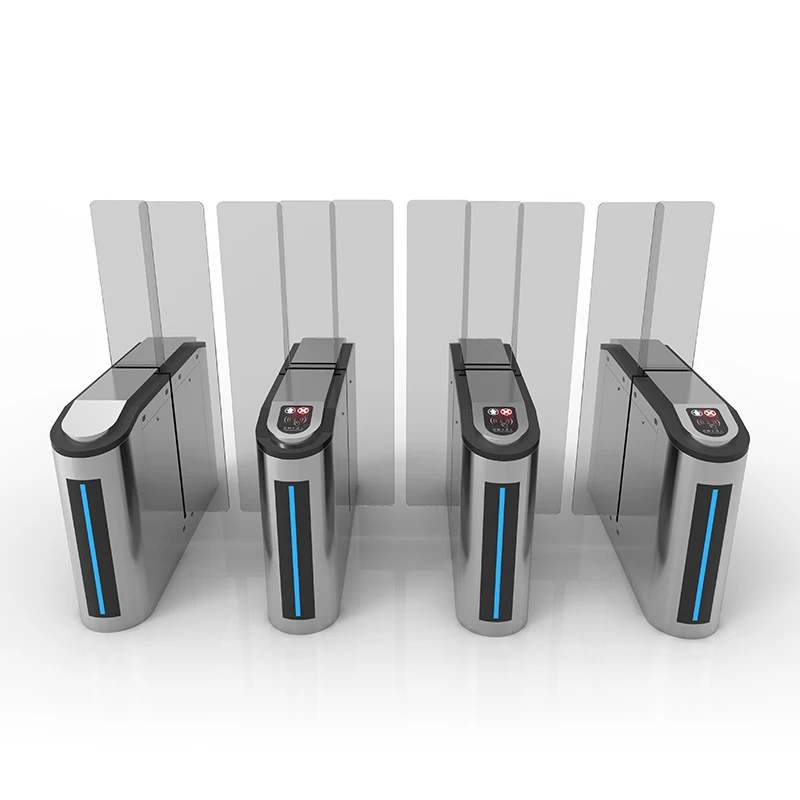 Automatic 24v Dc Motor Acrylic Glass Sliding Turnstile Barrier ...