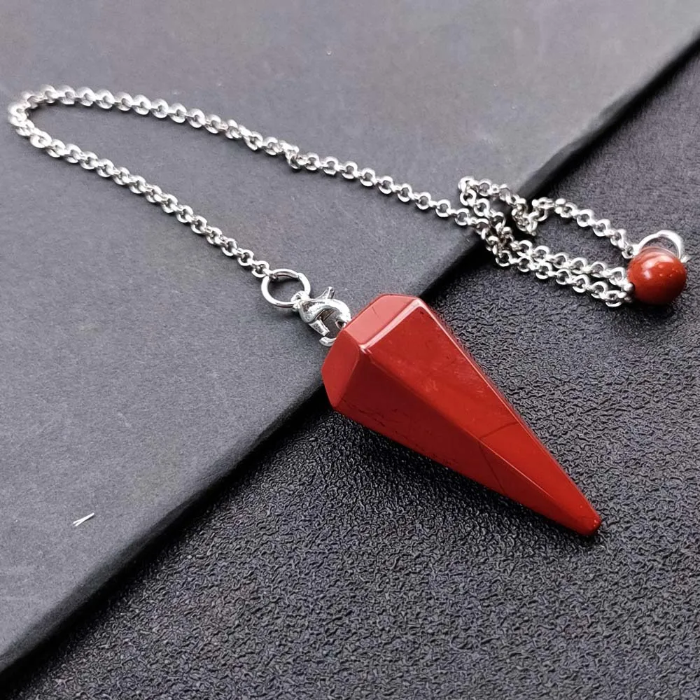 Crystal Pendulums Chakra Reiki Healing Pendants For Divination Dowsing ...