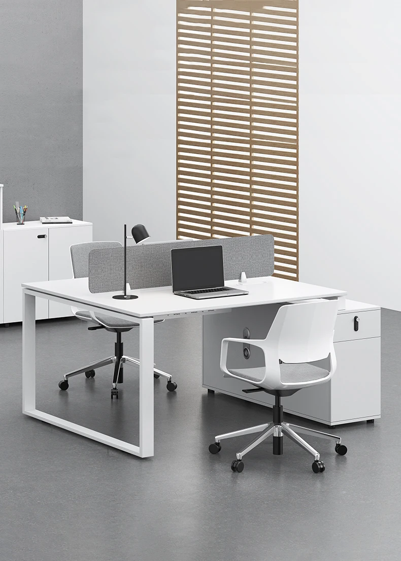 Modern Metal Frame Bench Desk Modular Office Workstation 2 4 6 Person ...