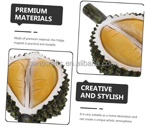 Resin 3d Durian Fruit Refrigerator Magnet - Buy 3d Fruit Refrigerator ...