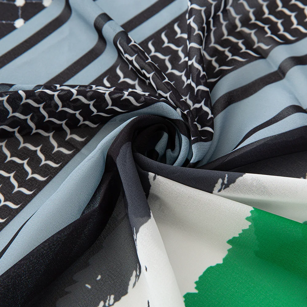 70*180cm Palestine Hijab With Flag Wholesale Kuffiyeh Printed Arafat ...