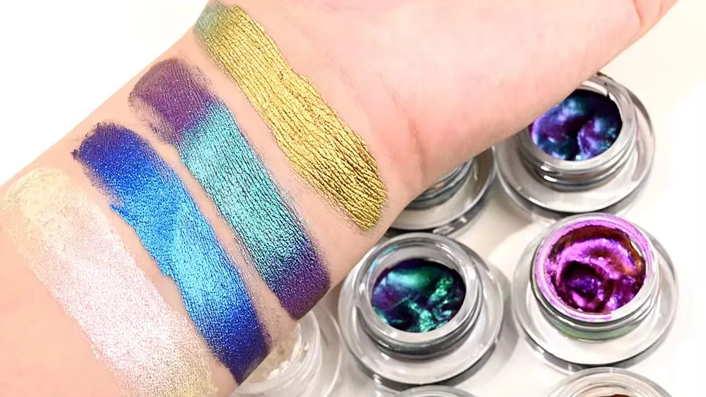 Long Lasting Custom Multichrome Eyeshadow Private Label Vrgan Glitter ...