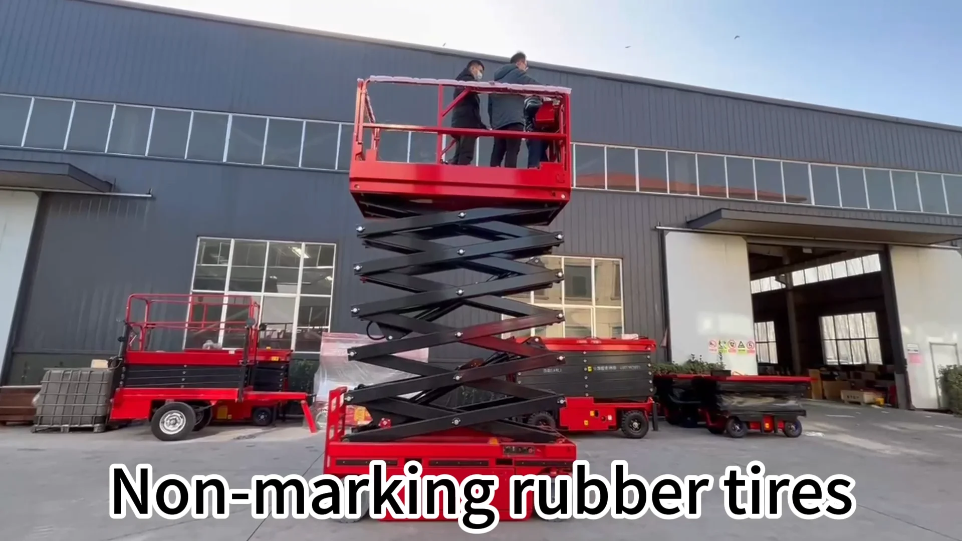 14m Self Propelled Small Electric 4x4 Scissor Lift Table Indoor Hangcha ...