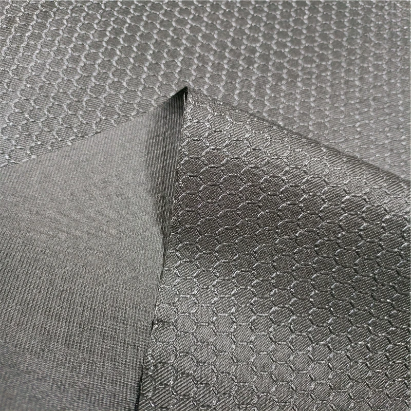 Anti-skid Silicone Printed Hexagonal Dots Cloth Oxford