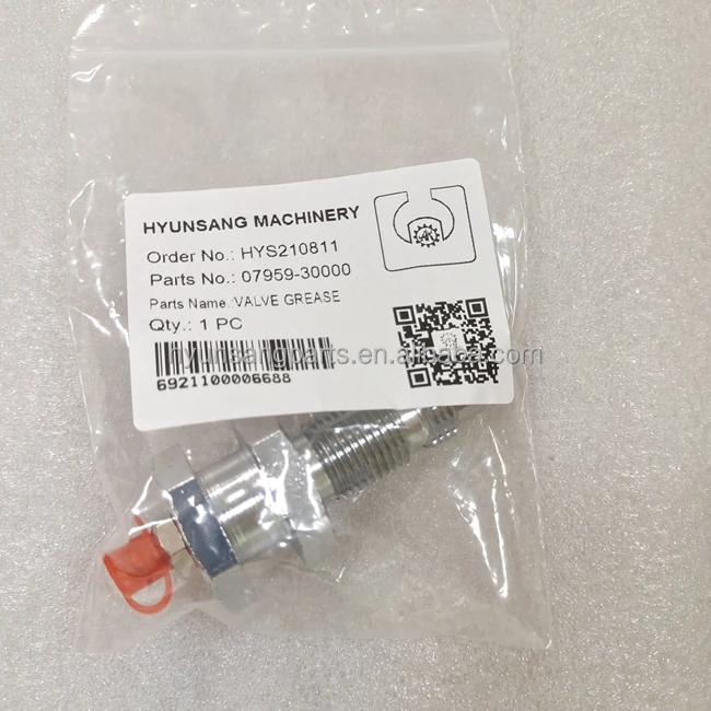 Hyunsang Excavator Parts Valve Grease - Reliable Performance