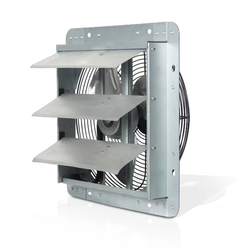 Louver Fan Wall Mount High Speed Exhaust Fans for Car Garages / Stores ...