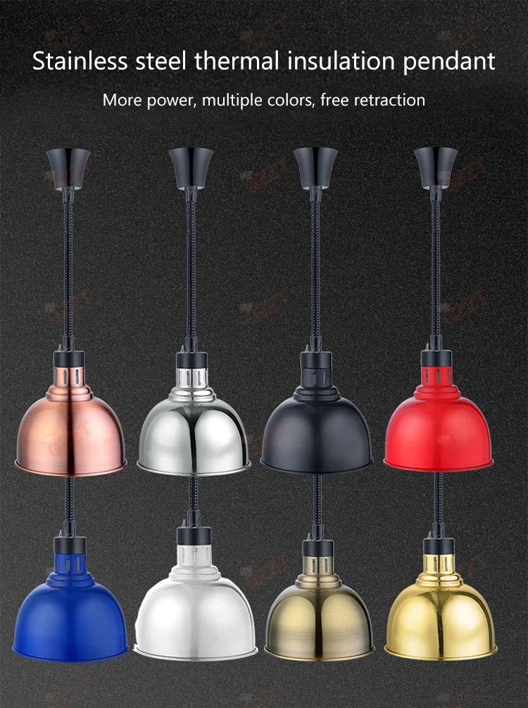Kitchenware Sets Ss Hanging Telescopic Food Heating Lamp Heat ...