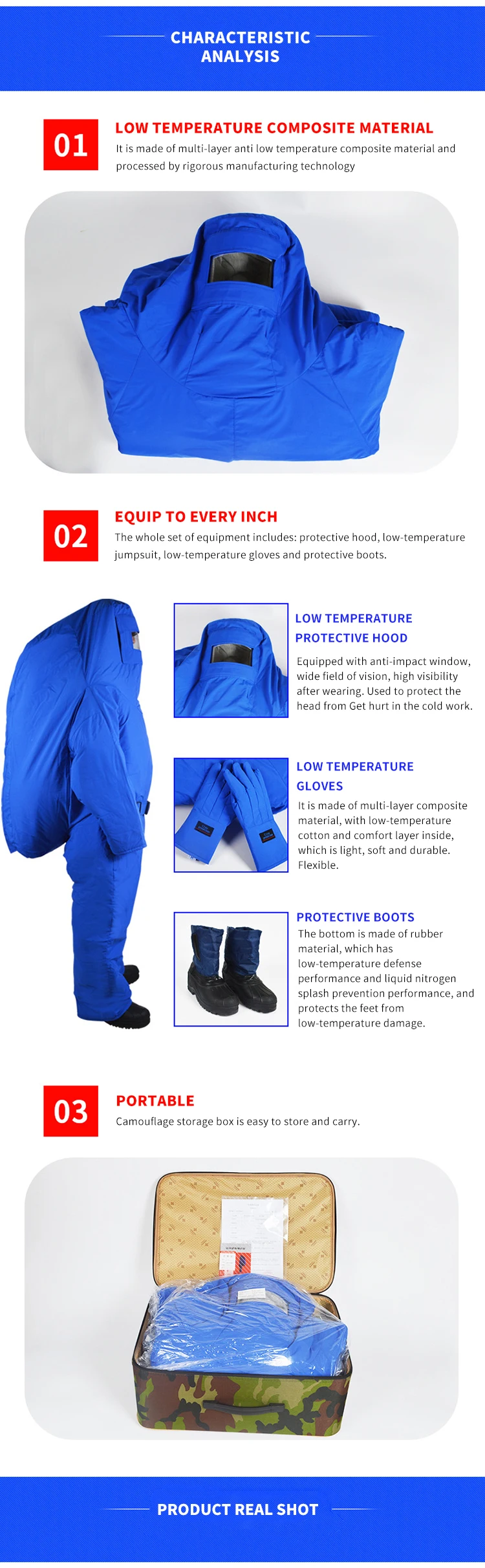 XL Size Cryogenic Work Clothes - Ultimate Low Temp Protection