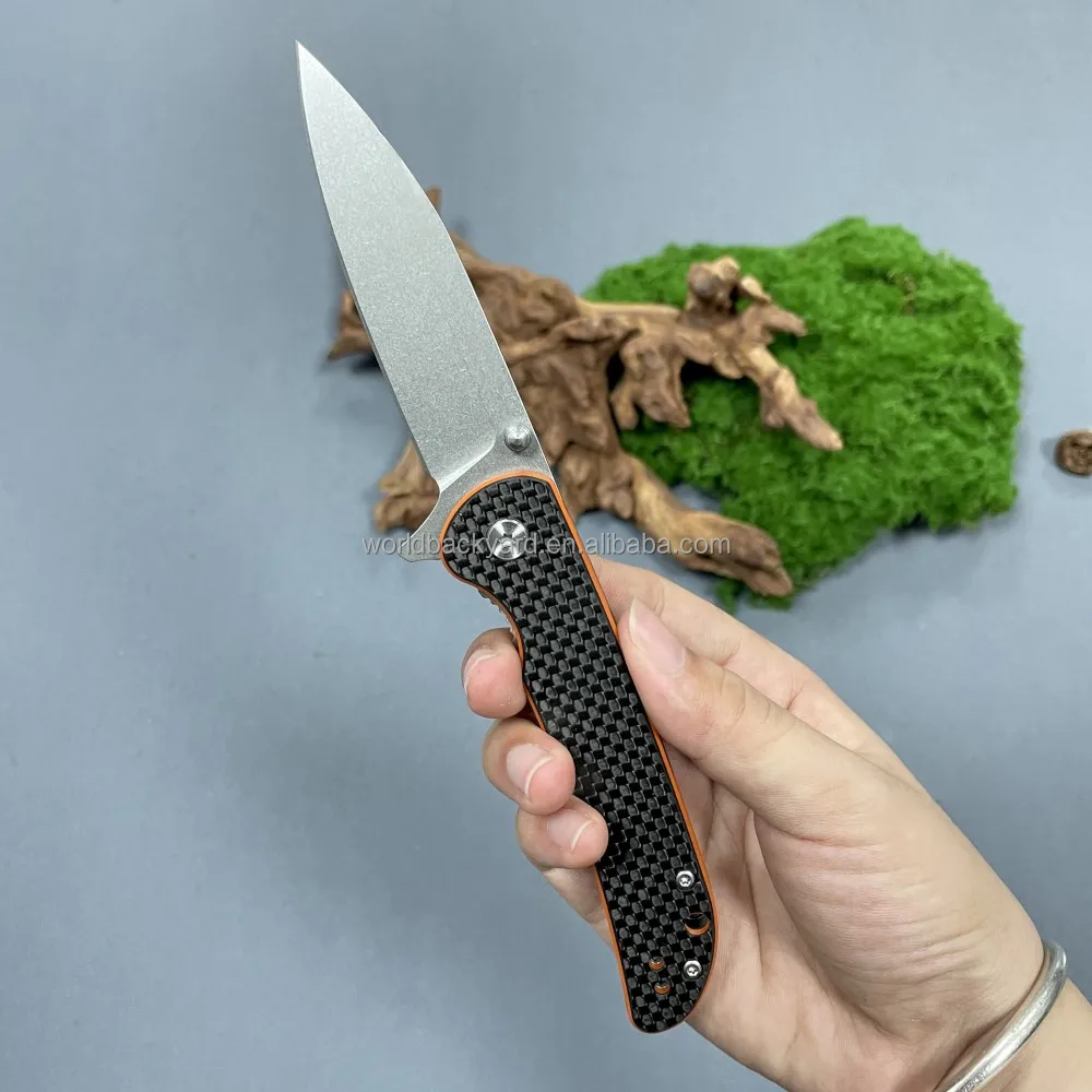 Cheap Carbon Fiber Mix G10 Handle Tactical Survival 440C Steel Pocket ...