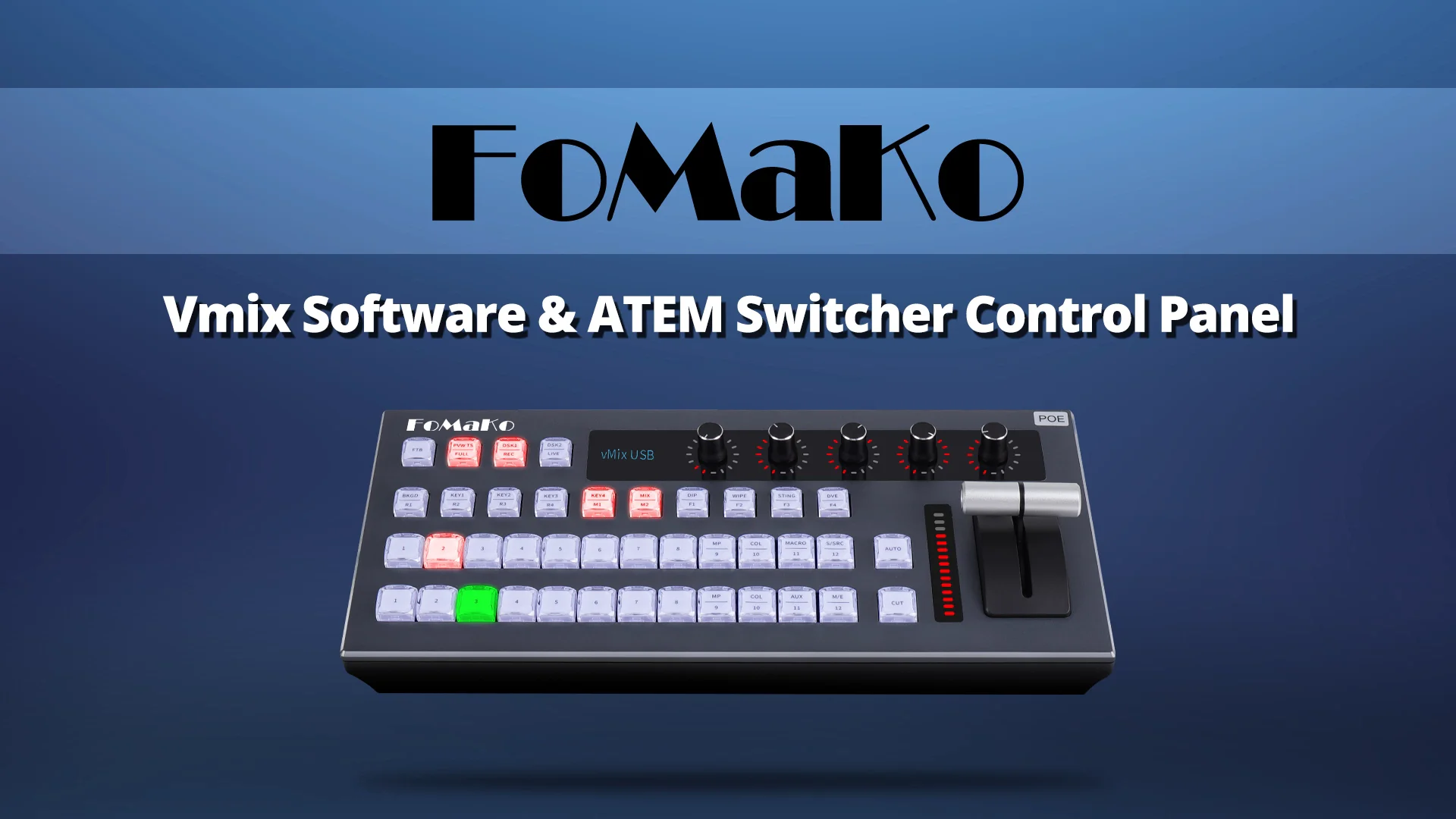 Fomako Switchboard Control Panel Kc700 Atem Switcher Keyboard Audio And ...