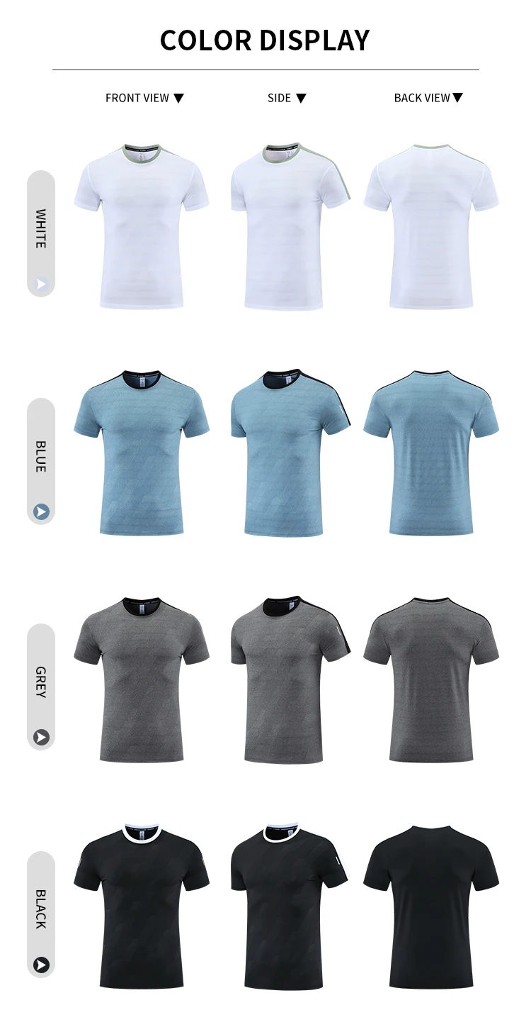 OEM Mens Workout Quick Dry Shirts Compression Mens Elastic Short Sleeve ...