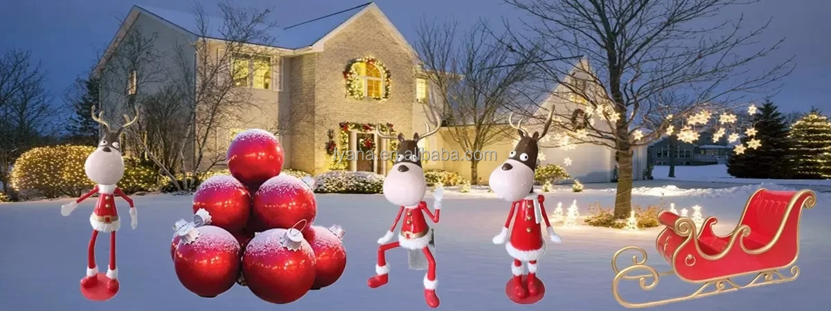 Santa Claus Sleigh - Life Size Fiberglass Christmas Decor