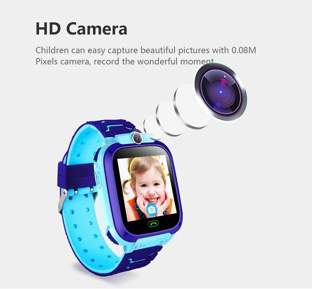 E02 Waterproof Kids Watch Smart Watch Sos Anti-lost Lbs Tracking ...