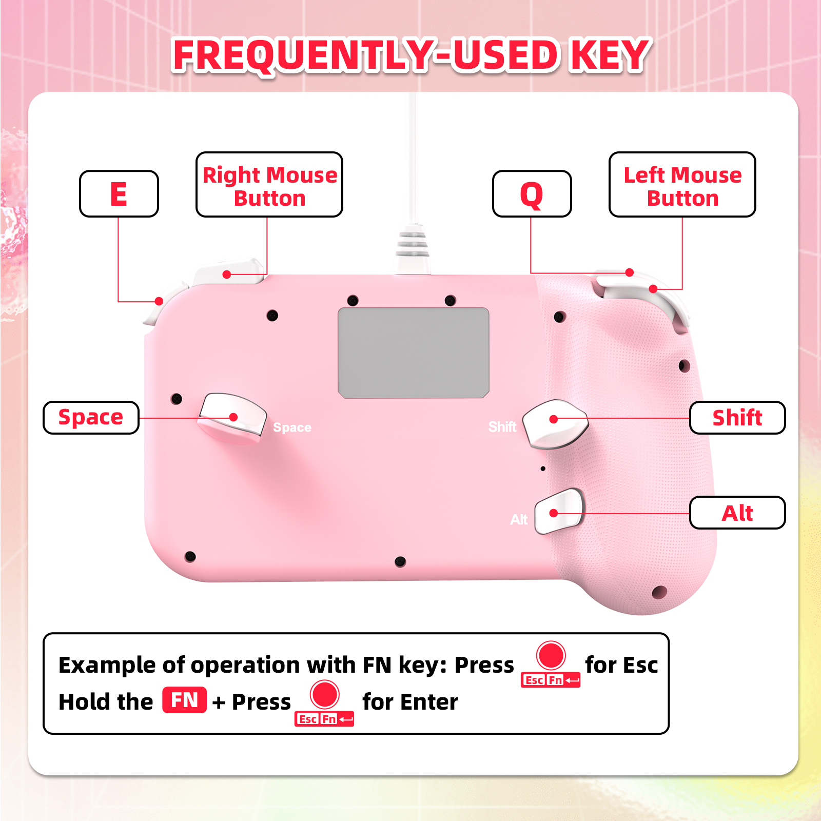 Keyboard And Mouse Combo Set With Touchpad Mouse-pad Pro Controller ...