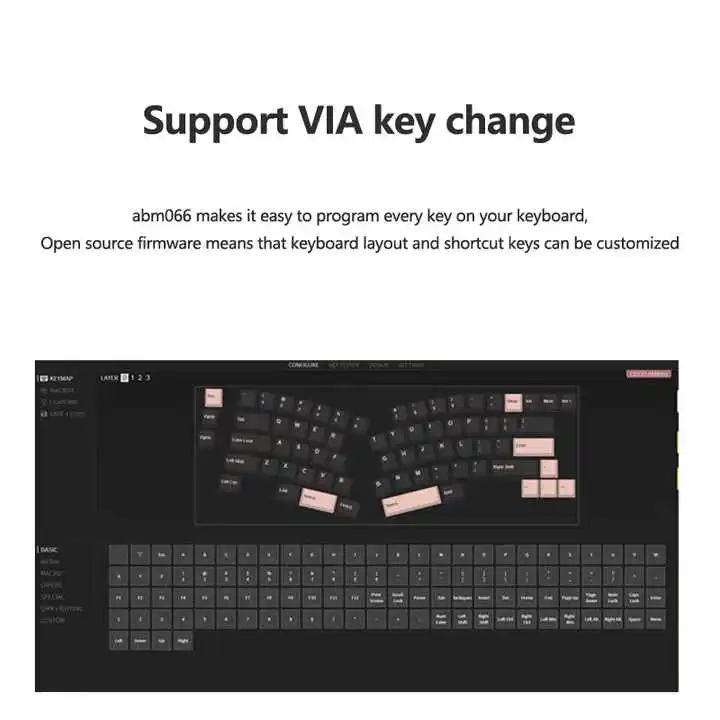 ABM066 Keyboard Kit - Customizable RGB Mechanical Keyboard