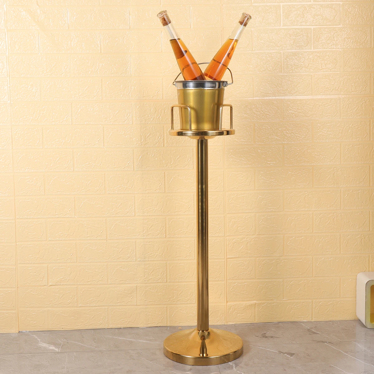 Small Water Bucket With Gold Silver 304 Stainless Steel Mini Ice Bucket ...