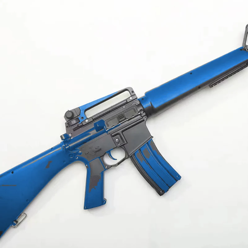 Nylon M16 Assault Rifle Metal Gear Electric Splatter Gel Ball Blaster ...