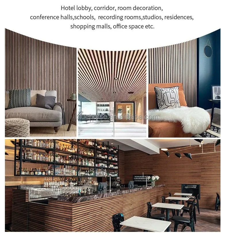 Fluted Wall Panels Akupanels Acoustic Slats Sound Absorbing Covered ...